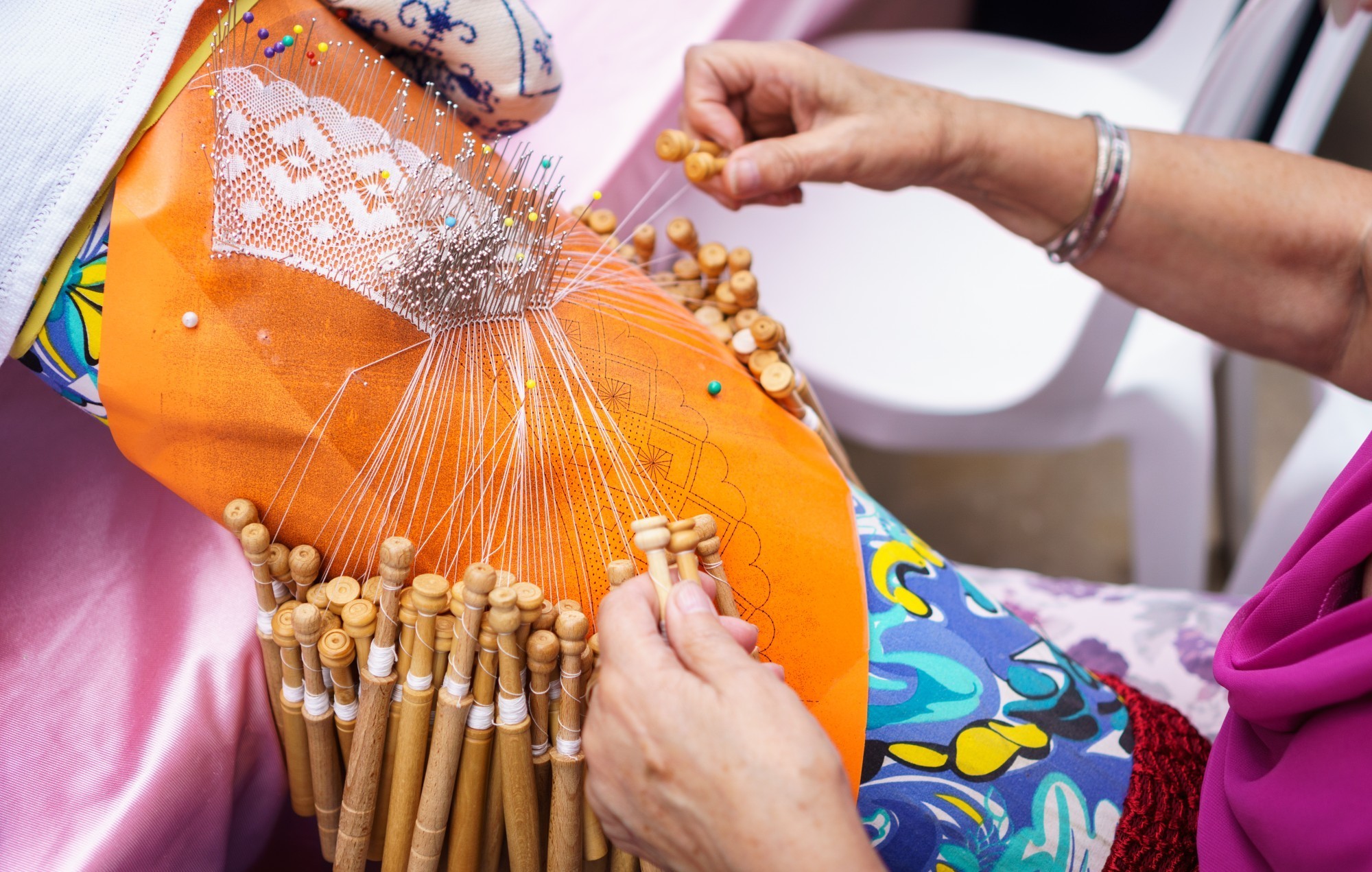 Knipling med Helle Schultz