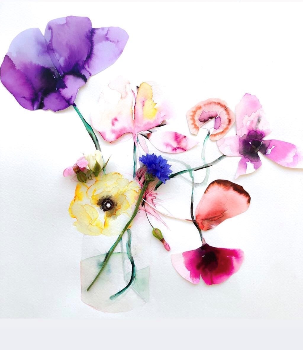 Moderne Akvarel - Lær at male akvarel blomster samt naturbilleder
